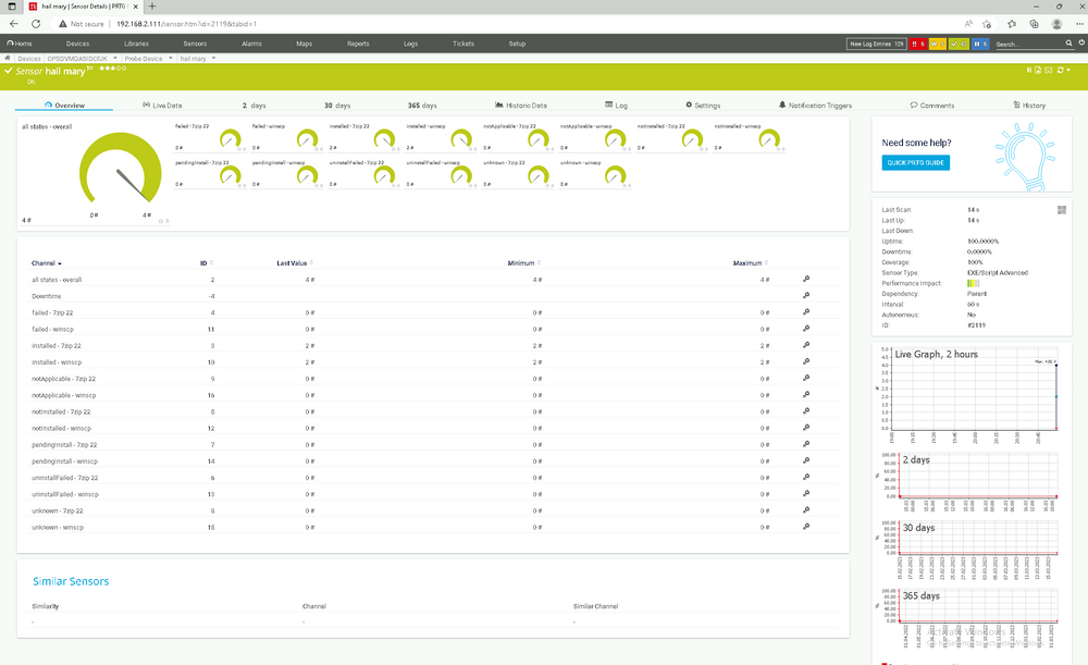 PRTG Monitoring - Intune App Installation States