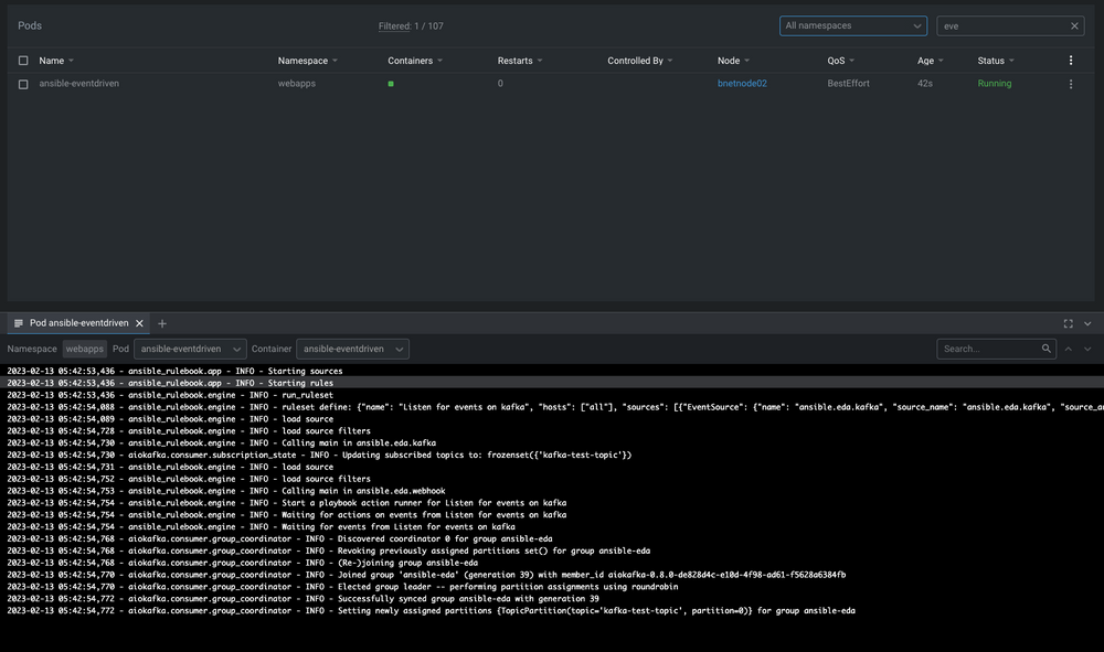 Event Driven Ansible and Kafka