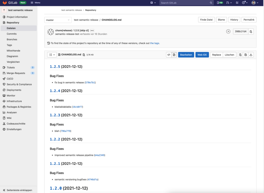 GIT - Semantic versioning and conventional commits