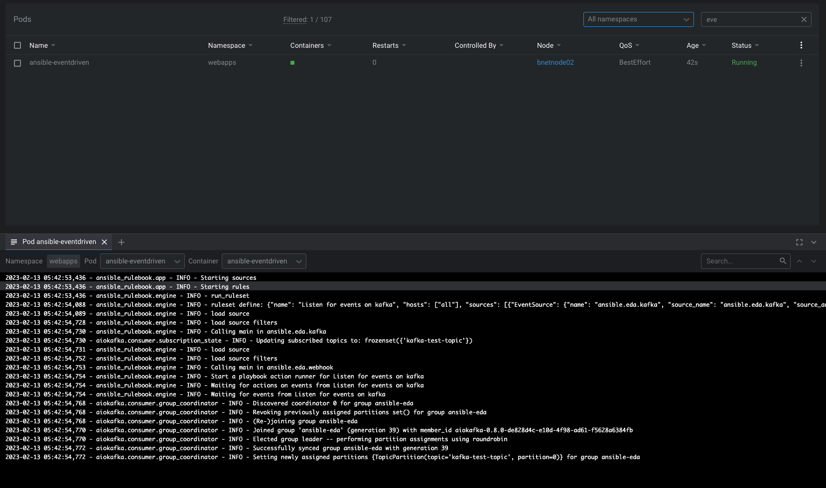 Event Driven Ansible and Kafka
